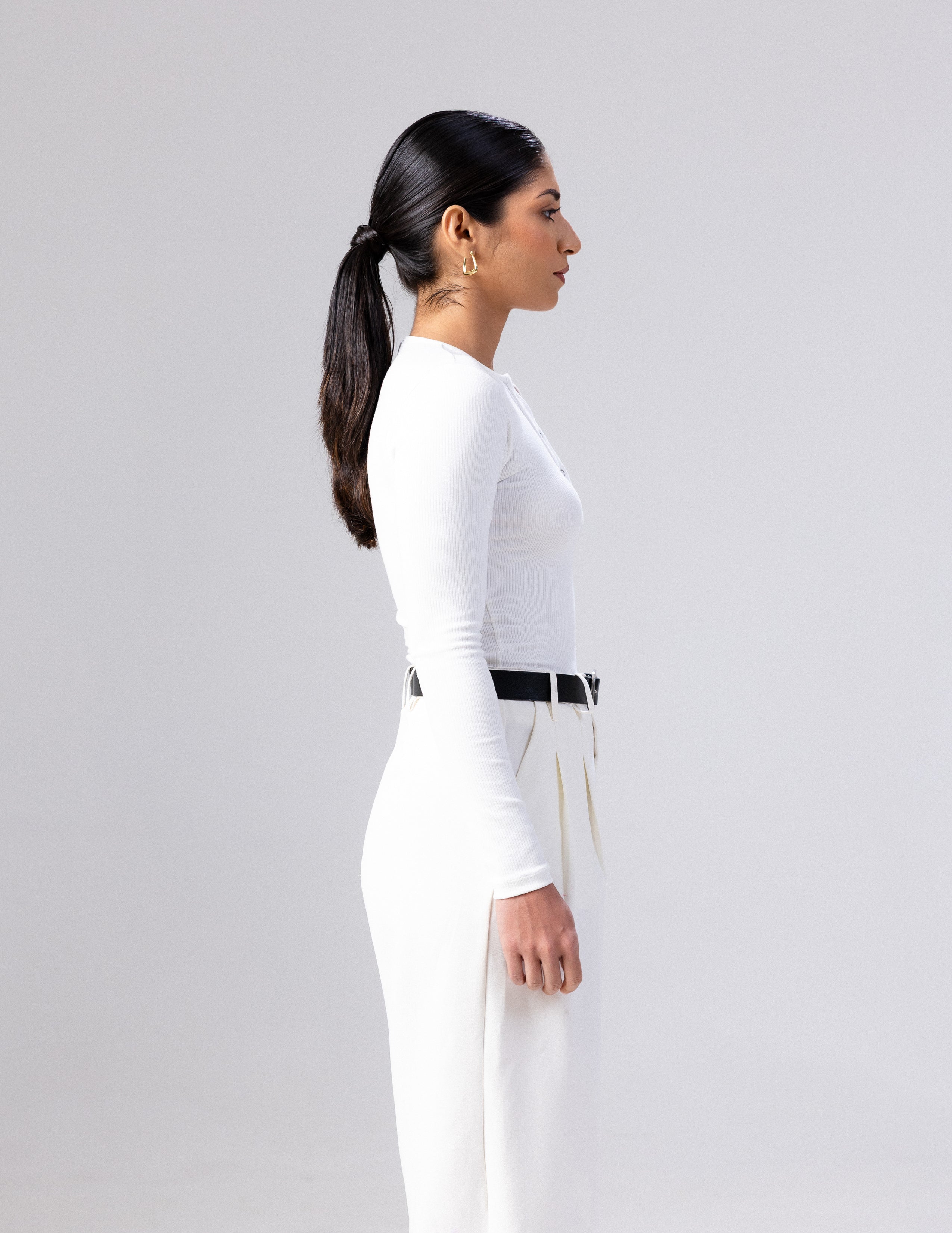 Long Sleeved Body Fitted Top